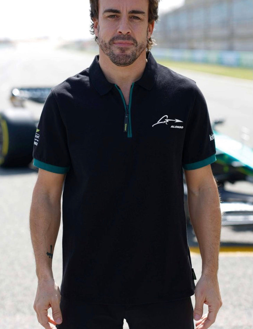 Aston Martin F1 Kimoa Fernando Alonso #14 Polo Shirt – RaceBox ...